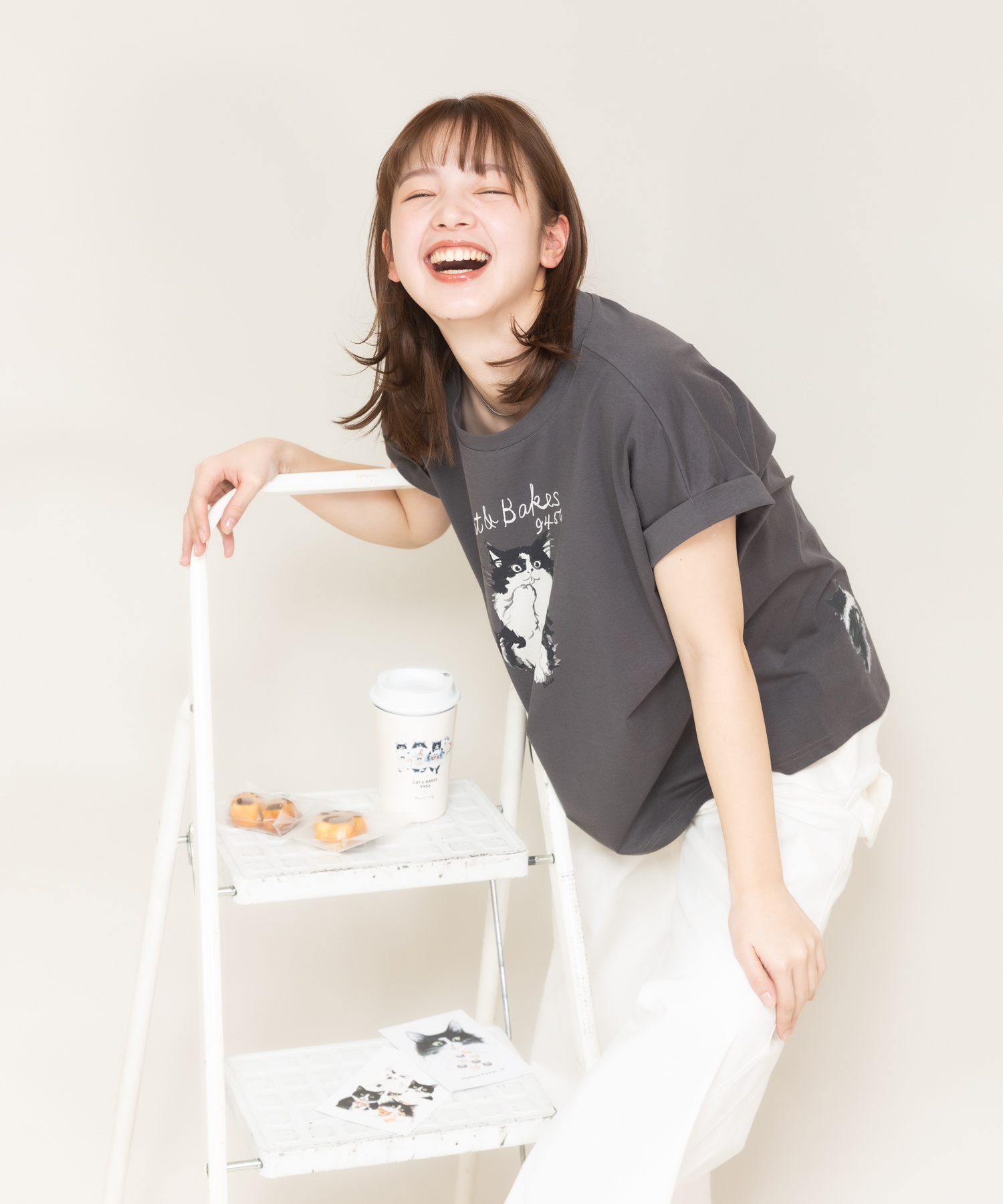 【予約】〈CAT&BAKES 9456〉コラボ "yum yum" BandoT / meeny miny | IKG crossing